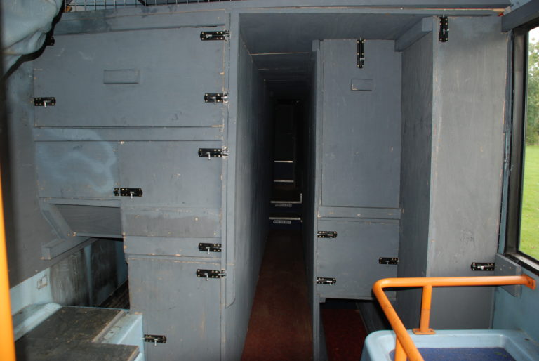 Cave bus with all the hatch covers in place | Northampton Scouts